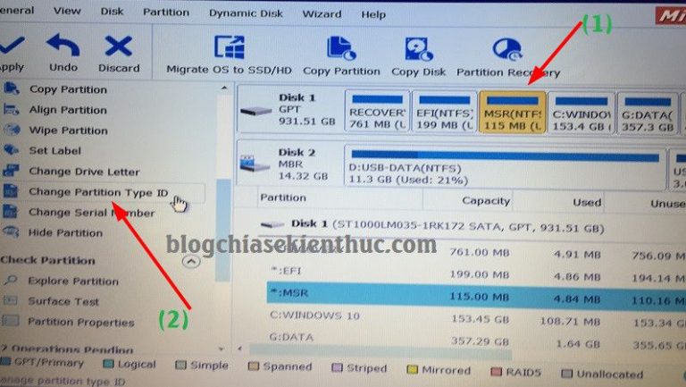 Cách tạo phân vùng boot EFI, MSR và Recovery cho chuẩn UEFI/GPT