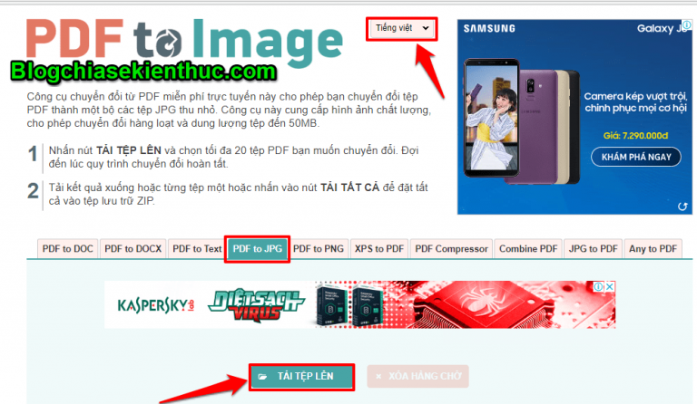 Hướng dẫn chuyển đổi File PDF sang hình ảnh trực tuyến tốt nhất