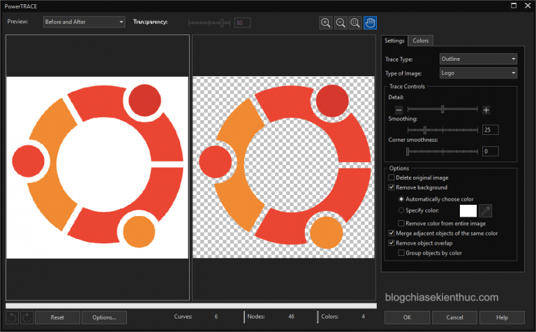 Chuyển đổi ảnh Bitmap thành ảnh Vecto và ngược lại trong CorelDRAW