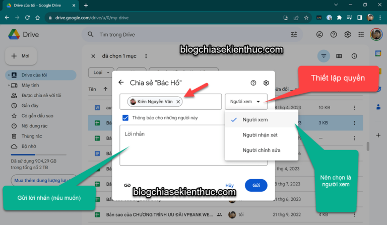 Hướng dẫn kiểm soát quyền tải file link Google Drive