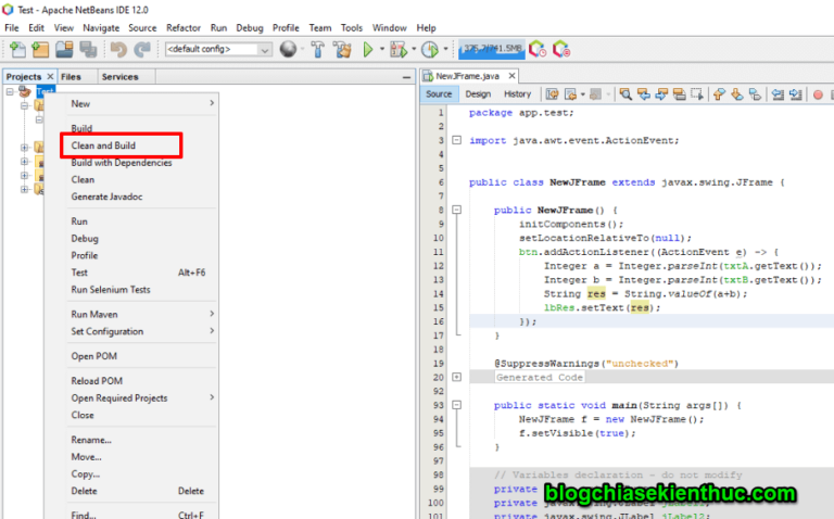 Cách đóng gói ứng dụng Java thành file .JAR bằng NETBEAN