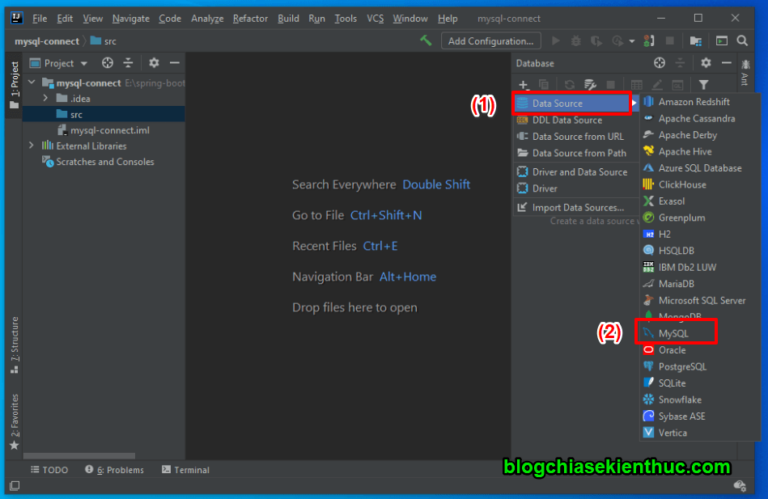 Hướng dẫn cách kết nối MySQL Server trong IntelliJ, rất dễ