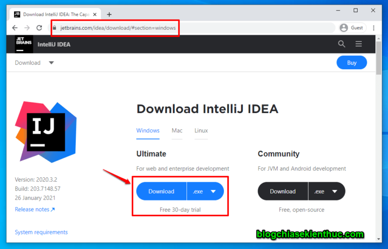 Cách cài đặt IntelliJ phiên bản Ultimate trên máy tính Windows