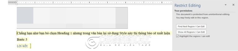 Hướng dẫn cách bảo vệ văn bản Word với Restrict Editing