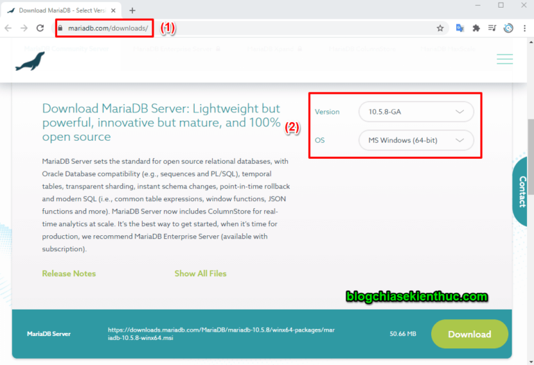 Hướng dẫn cài đặt MariaDB trên hệ điều hành Windows 10