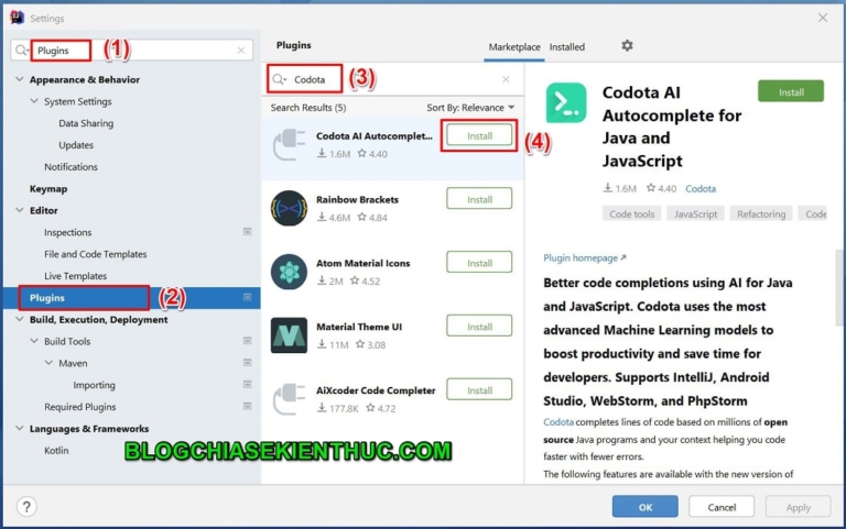 Cài plugin Codota trên IntelliJ: Một AI GỢI Ý CODE siêu hay