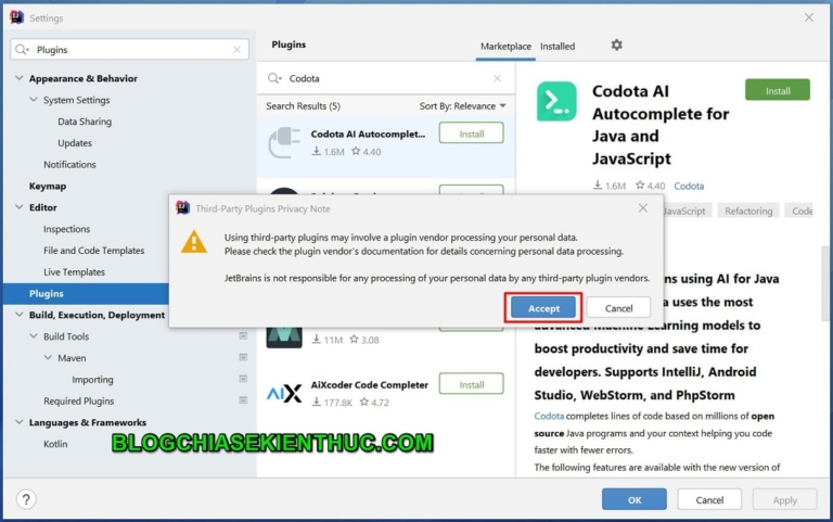 Cài plugin Codota trên IntelliJ: Một AI GỢI Ý CODE siêu hay