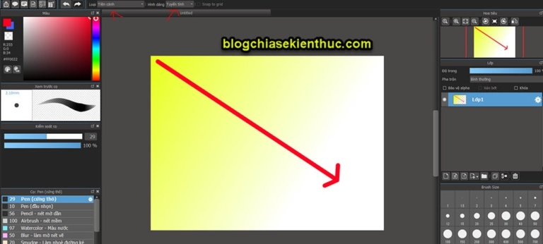 Cách sử dụng các công cụ trên Medibang Paint cho Newbie