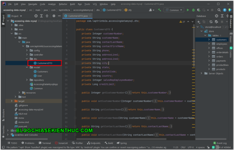 POJO Generator: Hỗ trợ tạo các Pojo tự động trong Intellij Idea