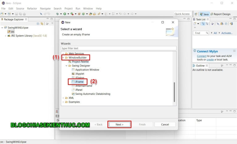 Cài đặt plugin WindowBuilder để lập trình Java Swing trên Eclipse