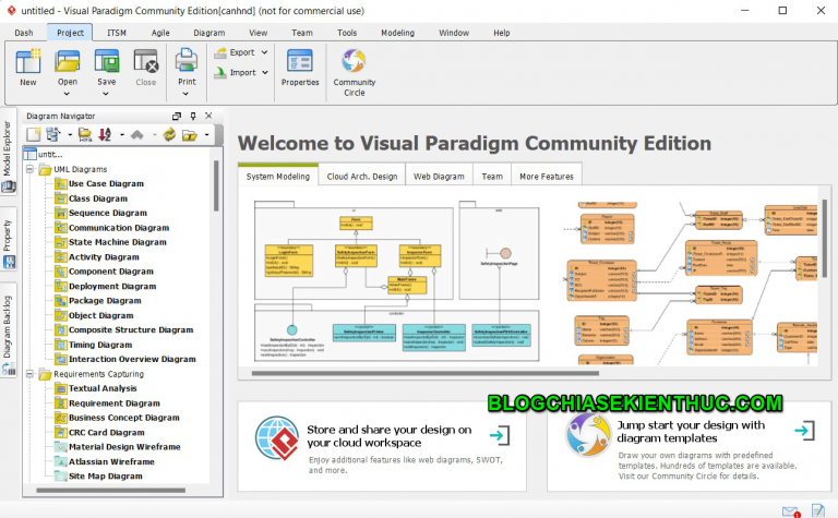 Cài đặt Visual Paradigm: Công cụ thiết kế , vẽ UML rất phổ biến