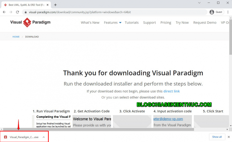 Cài đặt Visual Paradigm: Công cụ thiết kế , vẽ UML rất phổ biến