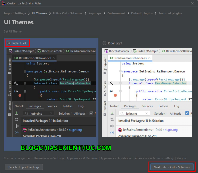 Cài đặt và thiết lập Rider: Công cụ lập trình C#, .Net mạnh mẽ