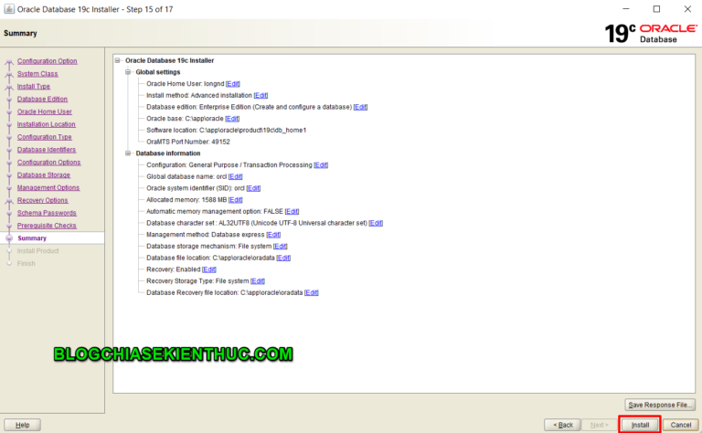 Cách cài đặt Oracle Database trên hệ điều hành Windows
