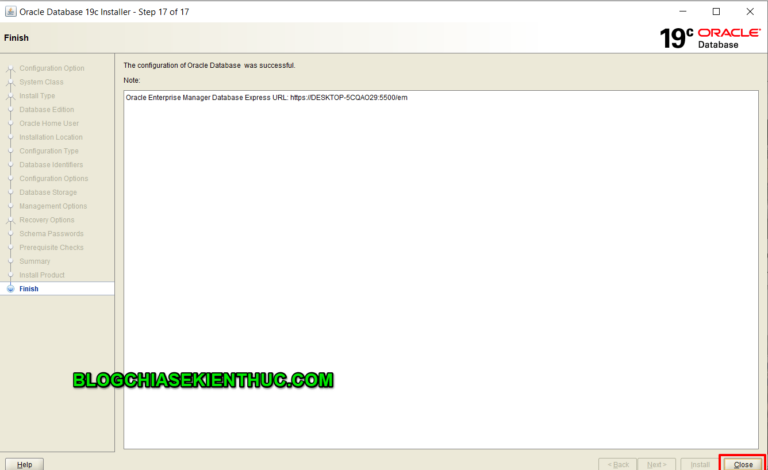 Cách cài đặt Oracle Database trên hệ điều hành Windows