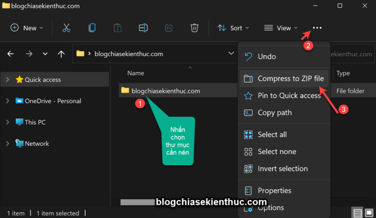 Cách nén/giải nén file ZIP trên Win 10, 11.. (No software)