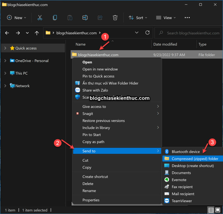 Cách nén/giải nén file ZIP trên Win 10, 11.. (No software)