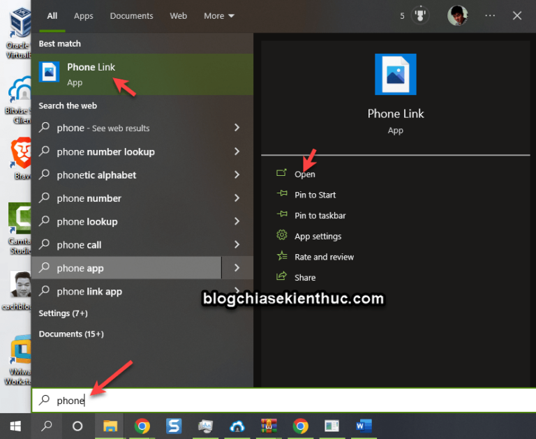 Cách sử dụng ứng dụng Phone Link trên Windows 10/11