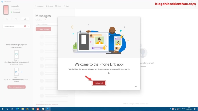 Cách sử dụng ứng dụng Phone Link trên Windows 10/11