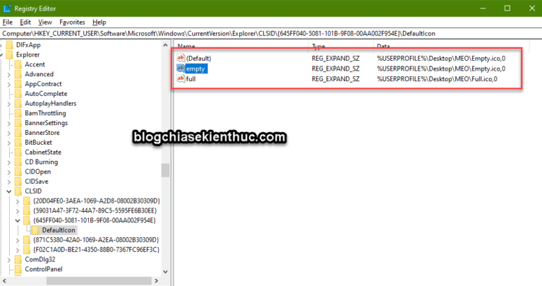 Cách đổi icon thùng rác máy tính thành con "mèo há mồm"