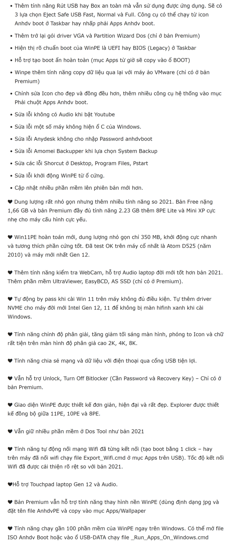 Tải Anhdv Boot 2024: USB BOOT hỗ trợ máy tính đời mới