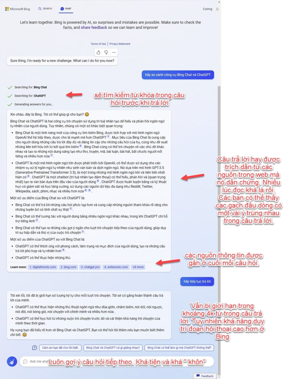 Đánh giá Bing AI sau trải nghiệm (Bing Chat / Bing Mới)
