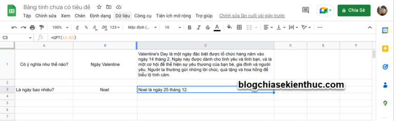 Cách tích hợp ChatGPT vào Google Docs, Google Sheets