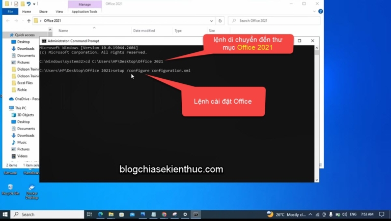 Cách cài Office chế độ tùy chỉnh (Pro Plus 2021, Office 365)