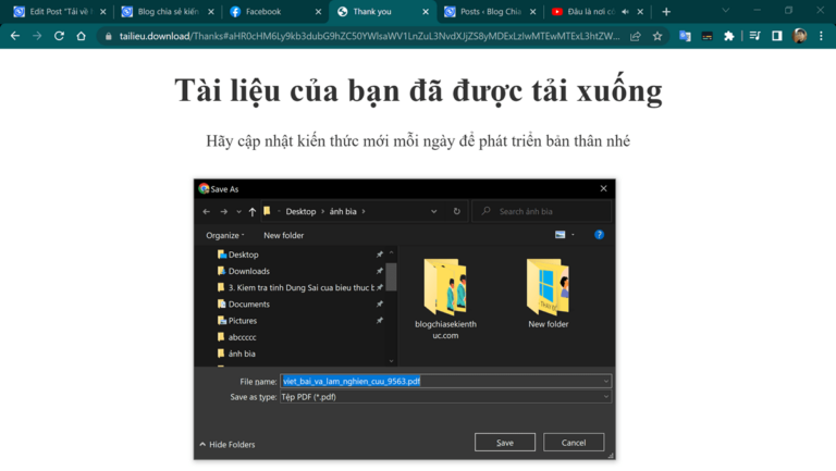 Cách tải file trên trang tailieu.vn miễn phí 100% (2025)