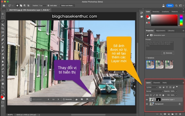 Hướng dẫn sử dụng Generative Fill trong Photoshop
